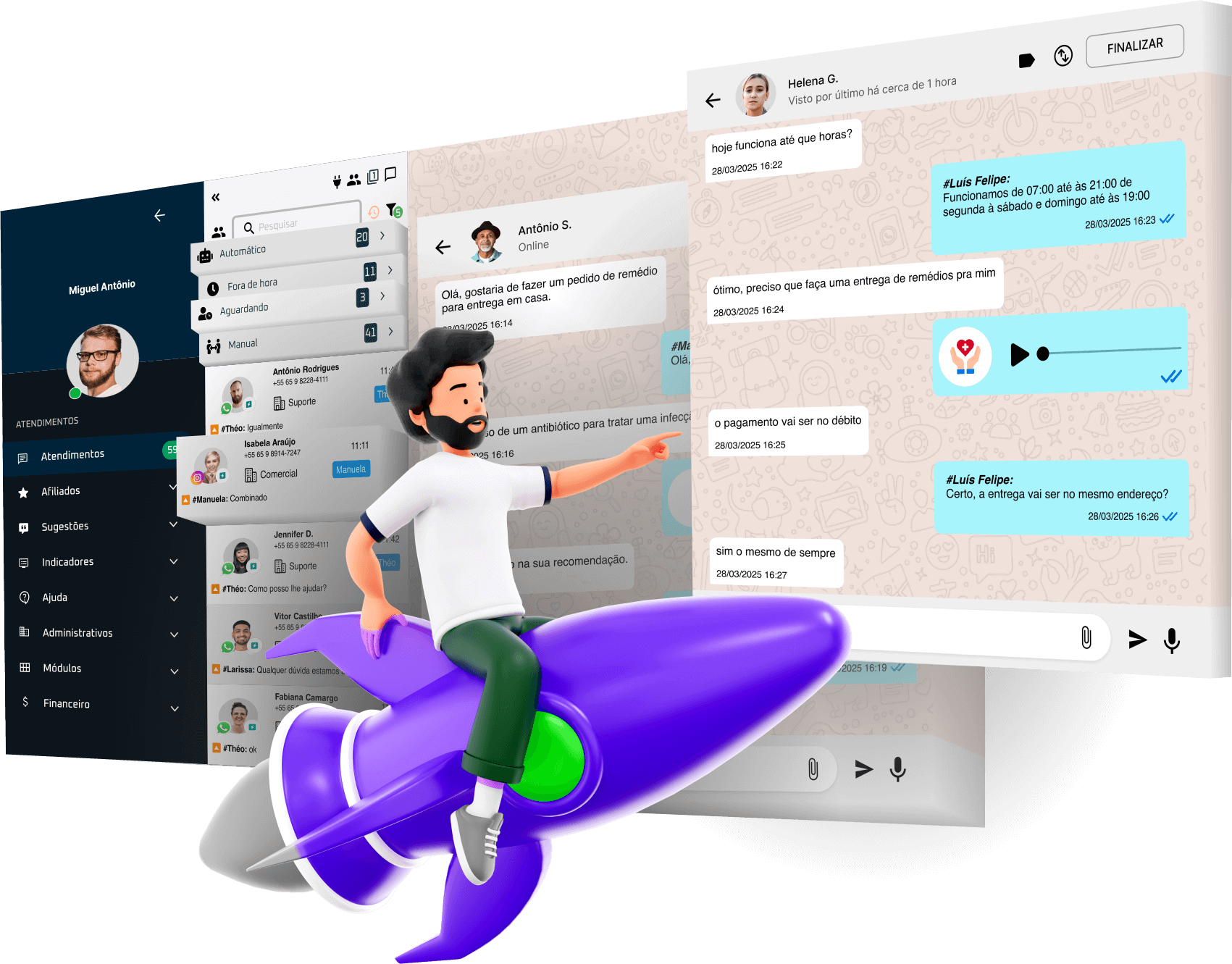 SunChat - Atendimento - Chatbot Omnichannel